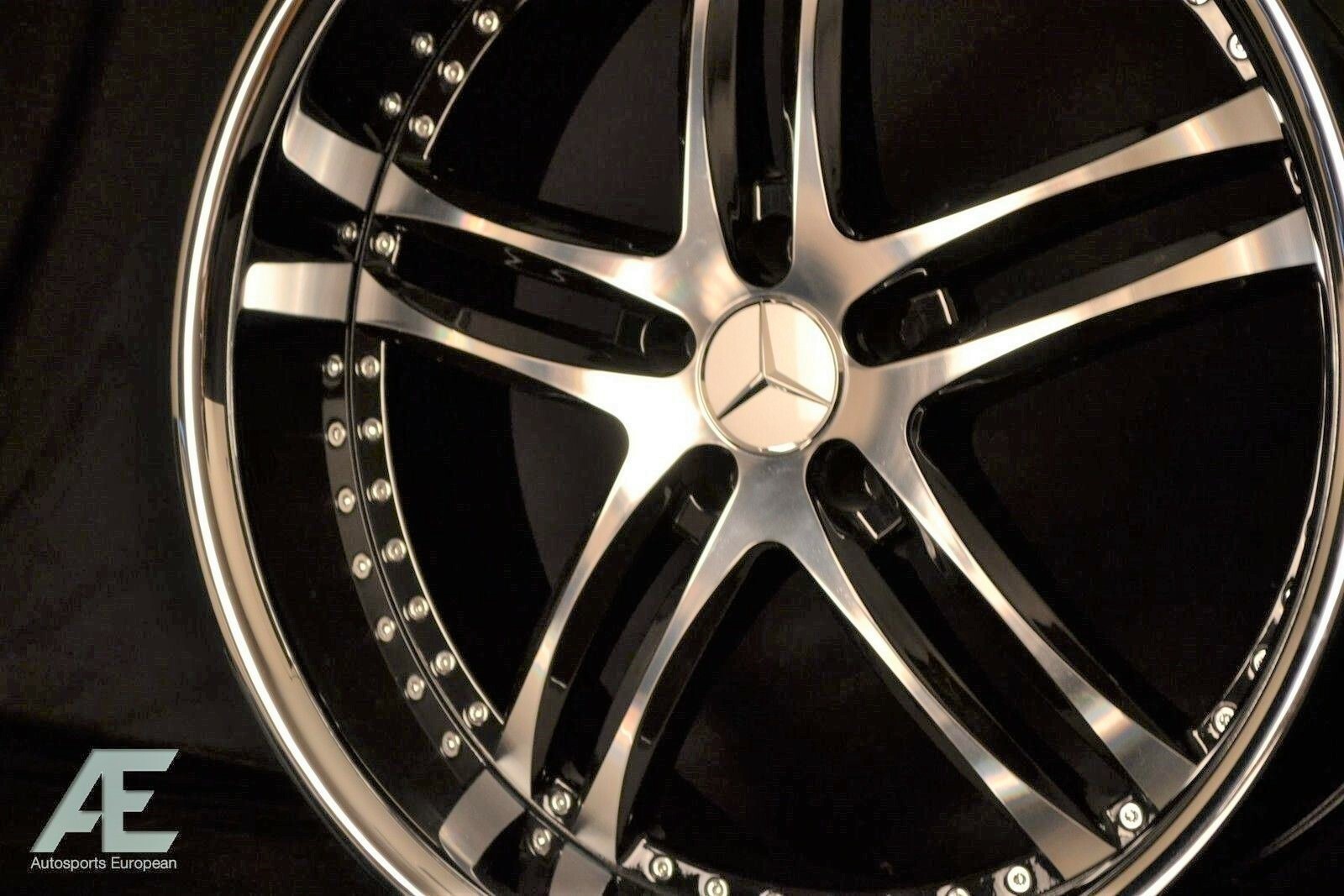 20" Mercedes Wheels/Rims GTX15 Black Diamond Cut S500 S550 CL500 CL550 ...