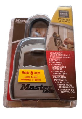 Master Lock 5400D 5400EC Combination Portable Lock Boxes Retail ...