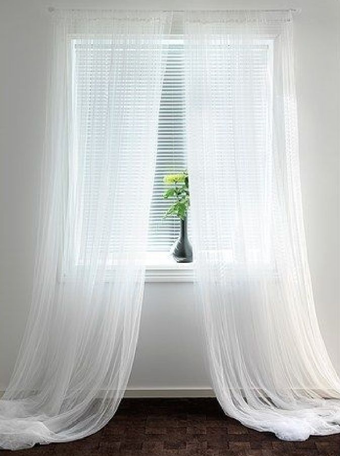 Solid Pure White Sheer Voile Window Curtain In ALL Sizes OVERSTOCK SALE ...