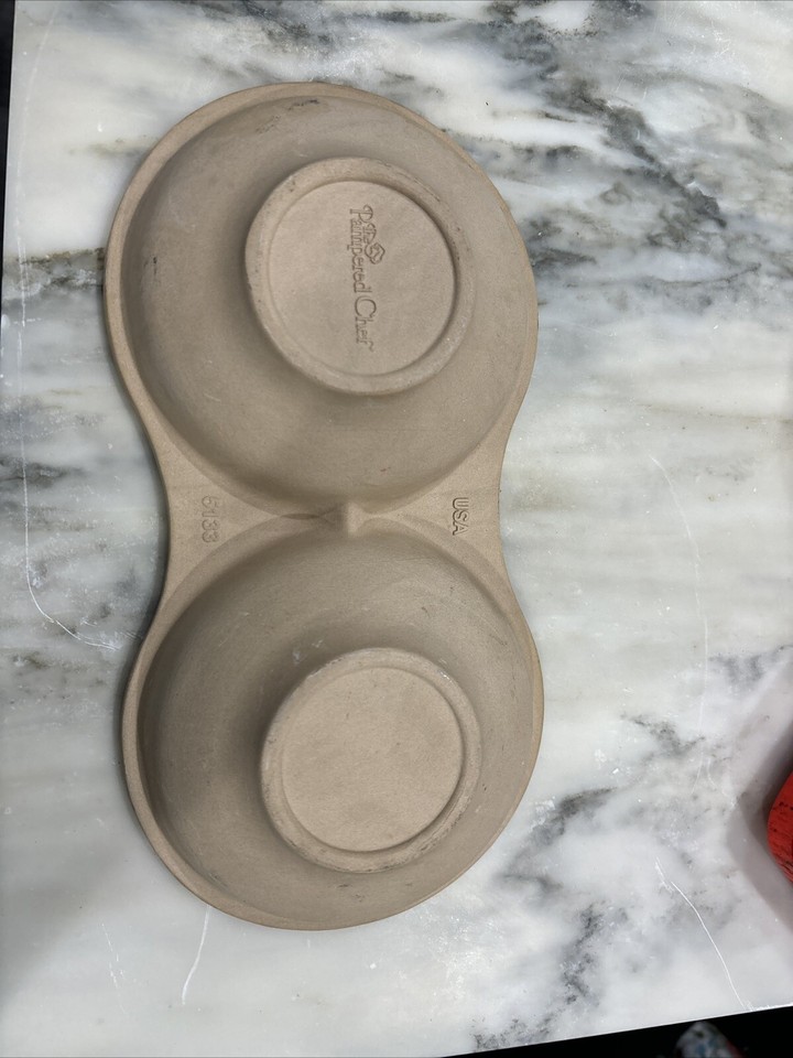 PAMPERED CHEF Double Microwave Egg Cooker Stoneware #5132 | eBay