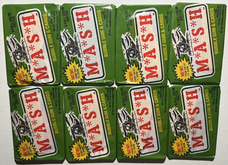 Vintage 1982 MASH TV Show Factory Sealed Unopened Wax Pack (One Pack ...