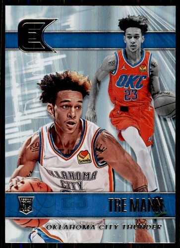 2021-22 Panini Chronicles Essentials Tre Mann Rookie Oklahoma City ...