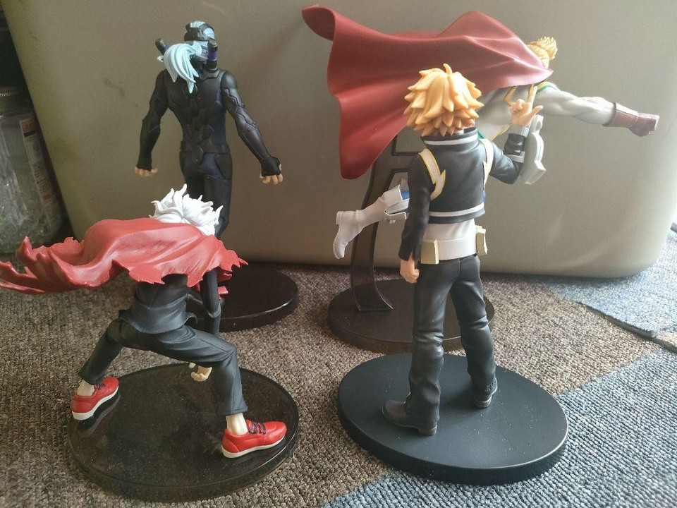 My Hero Academia Figure Set 4 Pieces Shoto Endeavor All Might Hawks ...