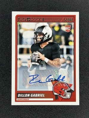 DILLON GABRIEL 2025 Panini Score Rookies Signatures Auto #41 Cleveland ...