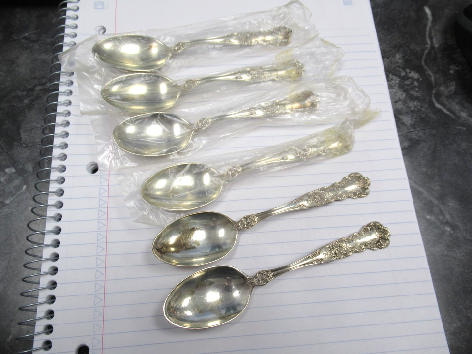 (1) Pat 1900 Gorham Buttercup Sterling 5 5/8" Teaspoon Unused No Monos ...