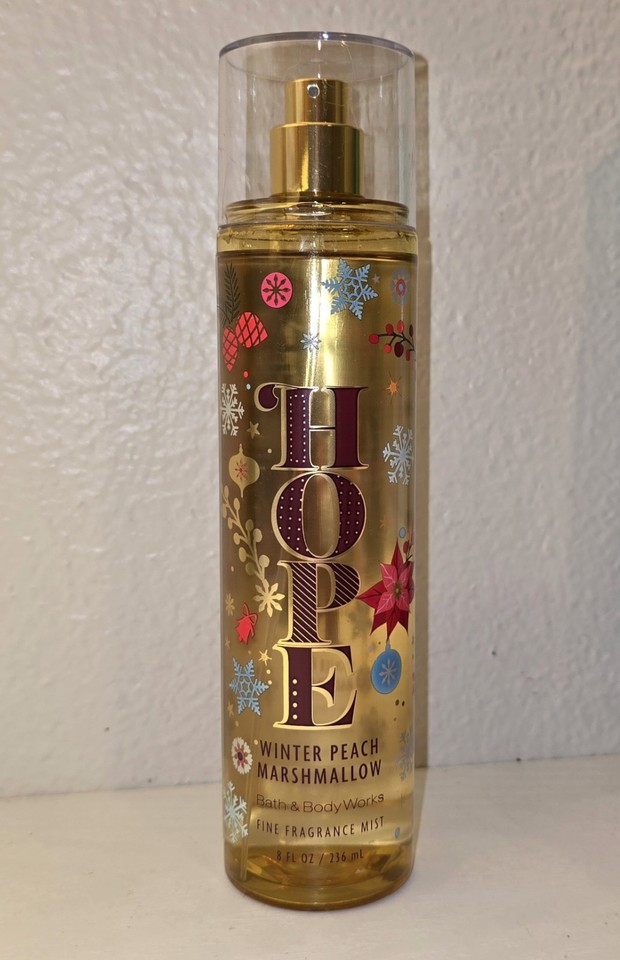 Bath & Body Works HOPE WINTER PEACH MARSHMALLOW Womens FRAGRANCE MIST ...