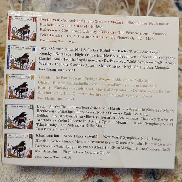 Classical collection box of five CDs set complete 5 hours Music | eBay