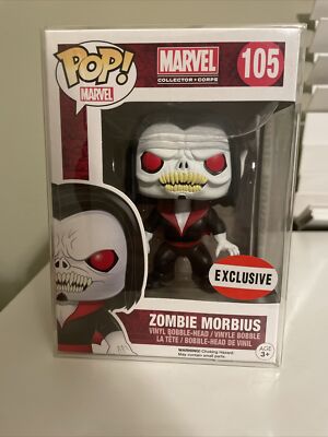 Pop! Marvel Collector Corp Zombie Morbius #105 Exclusive With Protector ...