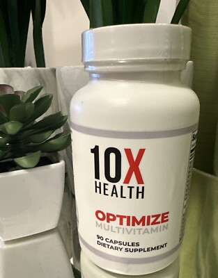 10X Health Optimize Methylated Multivitamin for Men & Women,90 Capsules ...