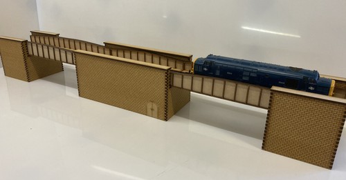 800mm Steel Plate Bridge Model Kit. Single Track Brick Supports . OO/HO ...