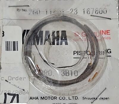 NOS Genuine Yamaha QT50 DT50 PW50 Y- Zinger 0.50 Over Piston Ring Set ...