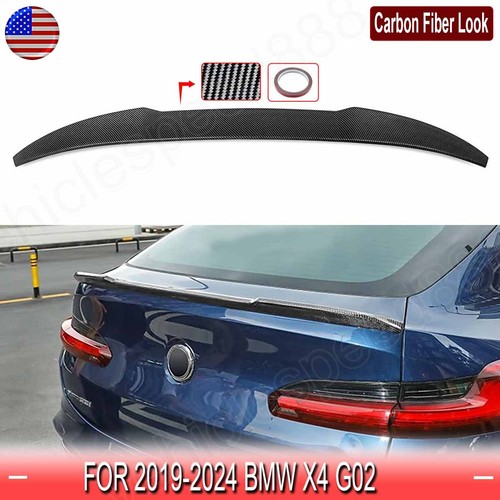 M4 Style Rear Trunk Spoiler Roof Wing For 2019-2024 BMW X4 G02 M40i ...