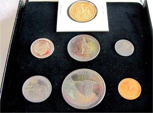 1967 Canada Centennial Confederation $20 Dollars Gold Silver Coin set ...