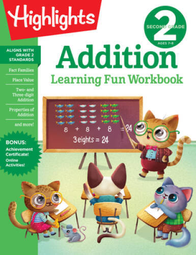 Second Grade Addition (Highlights Learning Fun Workbooks) - Paperback ...
