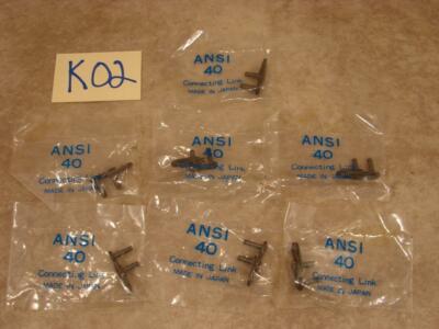 K02B Lot of 7 - ANSI 40 CHAIN LINK CONNECTING LINK #40 | eBay