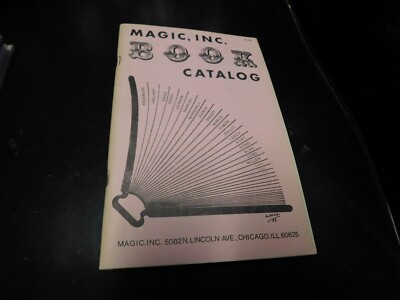 Magic Inc, Chicago Illinois Vintage Magician Supply Catalog Pink | eBay