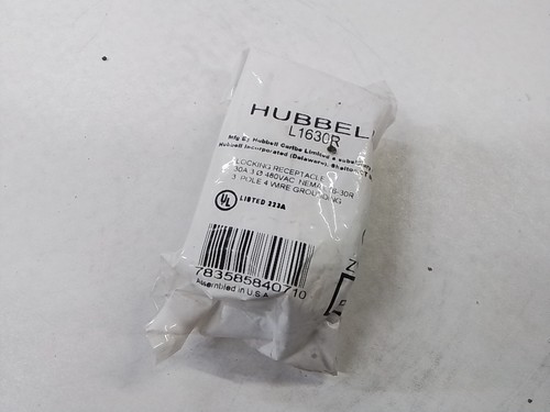 Hubbell Nema L1630R 30A 3 Phase 480 Volt Receptacle Twist Lock | eBay