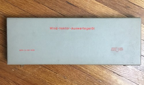 Vintage Wind Vector Evaluation Device German Made ARISTO-WERKE 1960 ...
