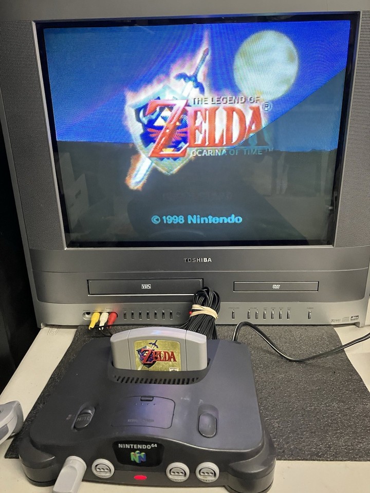 Nintendo 64 N64 Console Bundle 2 Controllers 4 Games Zelda Ocarina Of Time | eBay