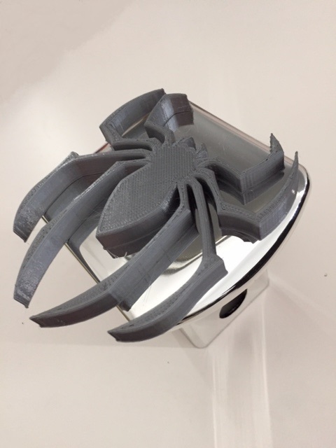 Spider 3D Chrome with Grey - 2 inch Trail Hitch Cover - Spidy Spiderman ...