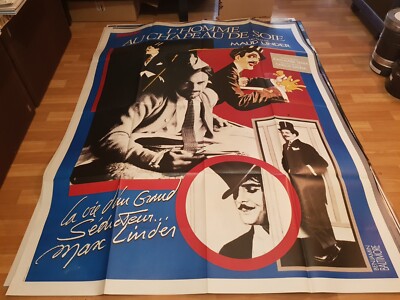 Affiche cinema 120x160 L'HOMME AU CHAPEAU DE SOIE MAUD LINDER | eBay
