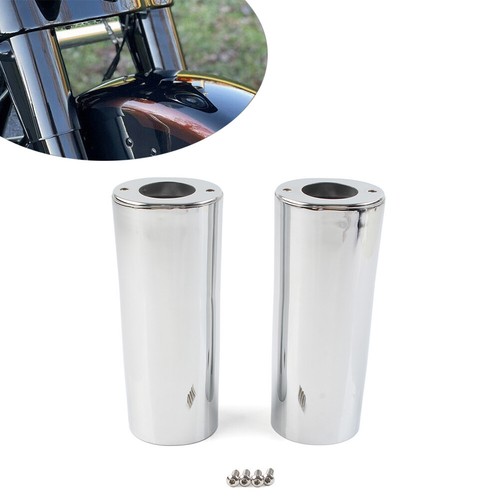 Smooth +2" Extended Fork Slider Covers Fit Harley Street Glide Road ...