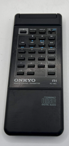Onkyo R1 RC-196C Black Remote Control Transmitter For Compact Disc ...