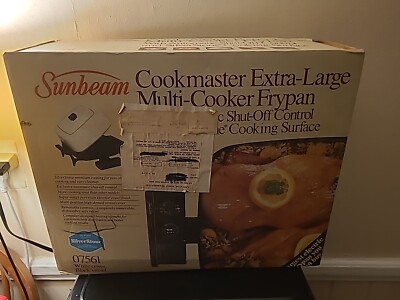 Sunbeam Cookmaster Extra-Large Multi-Cooker Frypan NIB 07561 NOS | eBay