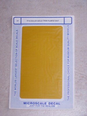 DECALS MICROSCALE DULUX GOLD TRIM FILM FS13637 Ref. TF-8 | eBay