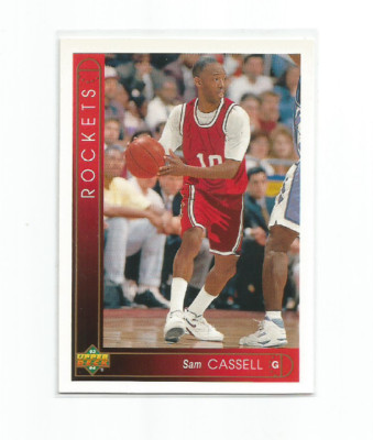 SAM CASSELL (Houston Rockets) 1993-94 UPPER DECK ROOKIE CARD #161 | eBay