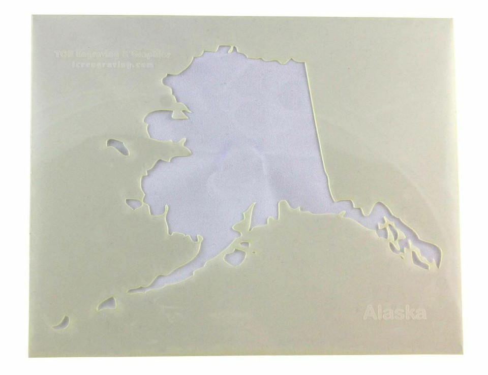 State of Alaska Stencil 14 Mil 8" X 10" Painting /Crafts/ Templates | eBay