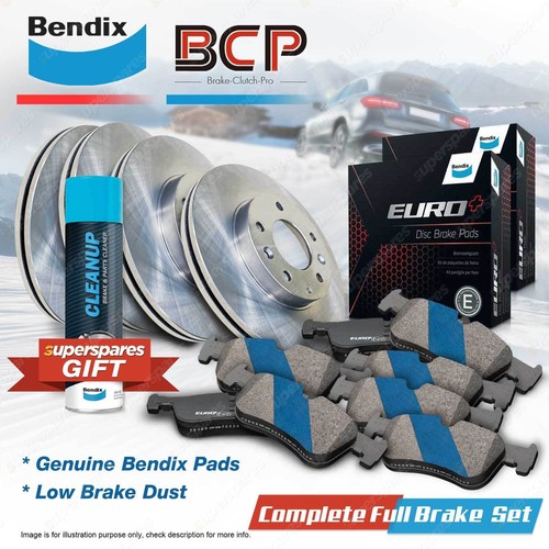 F + R BCP Disc Rotors Bendix Brake Pads for Peugeot 306 N3 N5 7A 7B 7C ...