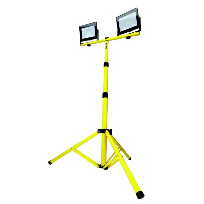 SURTEK REF20X2 LED 2X20 WATTS Work Light Telescoping Tripod Stand Base ...