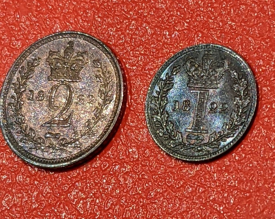 1822 GEORGE IV MAUNDY SET Silver 4d,3d,2d,1d Coins high grade with ...