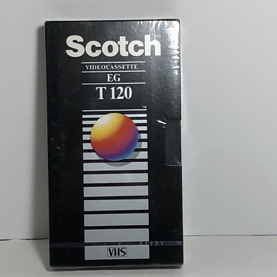 Scotch BLANK VHS TAPE T120 Video Cassette Tape VCR Recording New Sealed ...