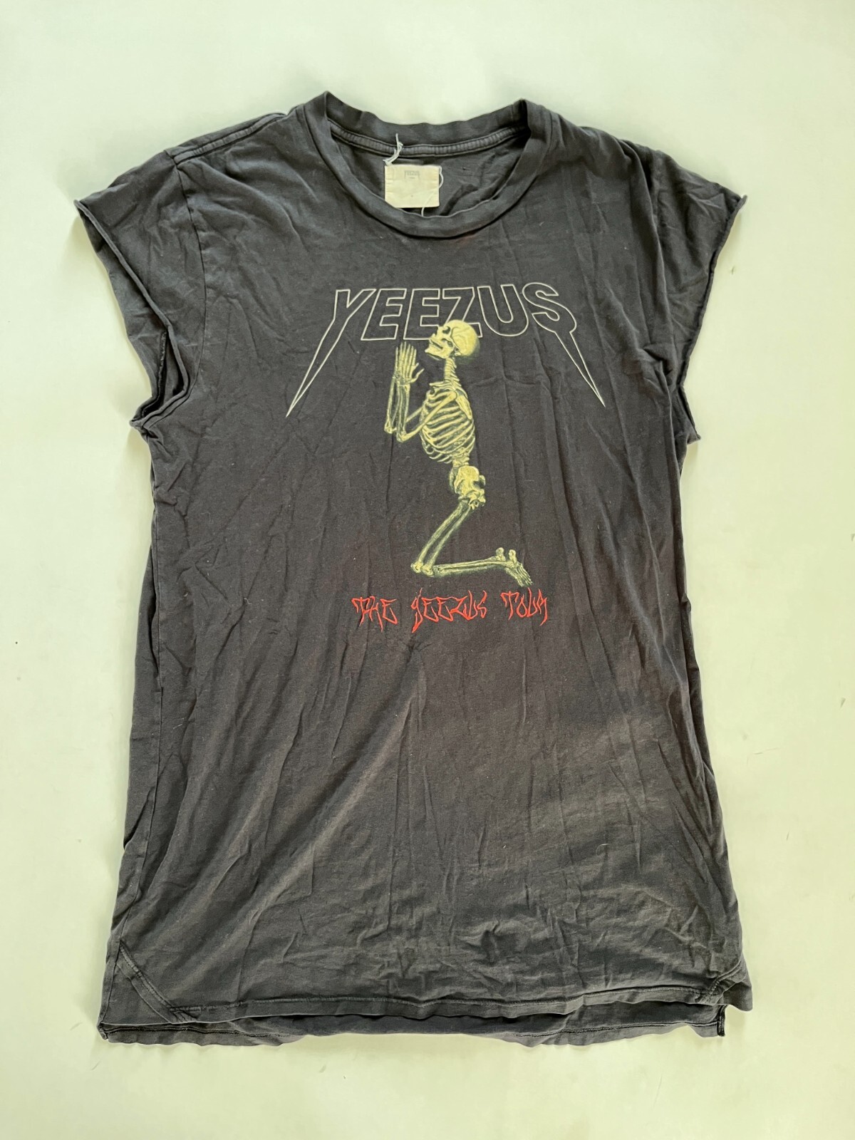 Yeezus Tour 2013 Merch Kanye West PacSun Praying Skeleton T-Shirt Size ...