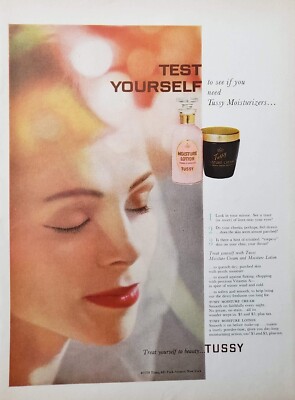Tussy Moisturizer Vintage 1959 Print Ad Wall Art Decor | eBay