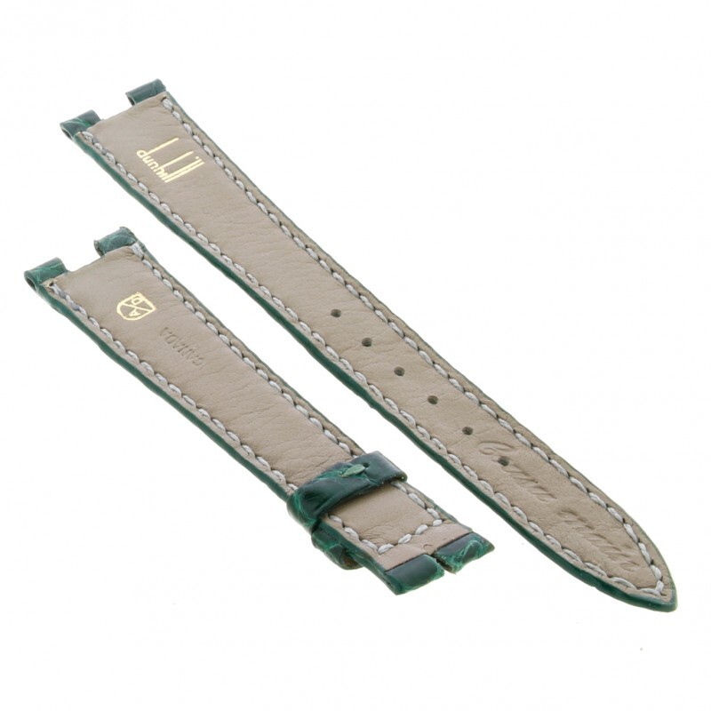 Dunhill Uhrenarmband Alligator Grün Poliert 18/14 MM Legt Fest Von 6 ...