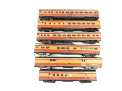 Athearn HO Streamlined Passenger cars(6), Southern Pacific, (lot wl62 ...