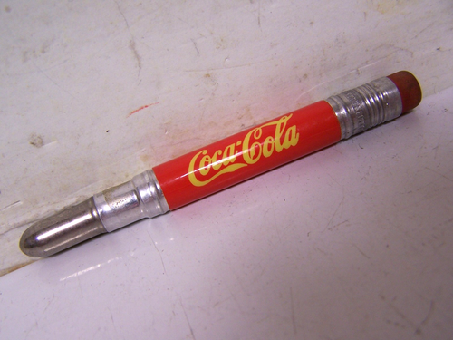 VINTAGE COKE COCA-COLA RED AND YELLOW BULLET PENCIL NICE CONDITION | eBay
