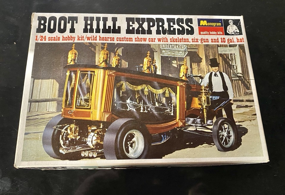 Monogram Boot Hill Express Model 1/24 PC188-200 Built Missing Skeleton ...