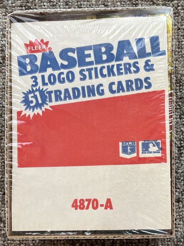 1987 Fleer Baseball Unopened Rack Pack Box 24 Sealed Rack Packs = 72 ...
