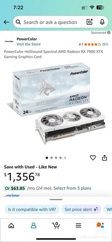 PowerColor Hellhound Spectral White AMD Radeon RX 7900 XTX 24GB ...