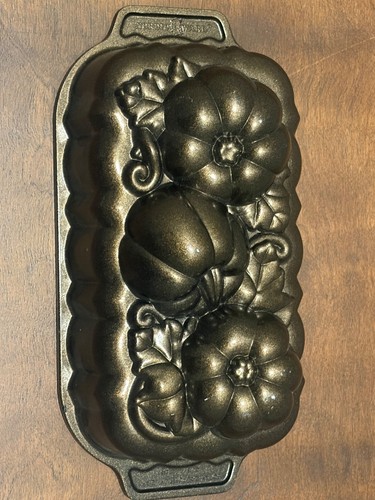 Nordic Ware Harvest Bounty Loaf Pan 6 Cups Heavy Cast Aluminum Fall ...
