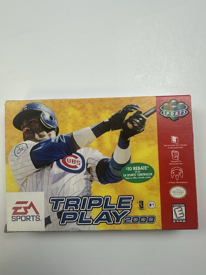 Triple Play 2000 Nintendo 64 Game N64 Complete! CIB Cartridge ...