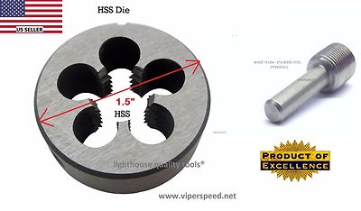 Lighthouse Quality Tools - 9/16-24RH HSS Die + Thread alignment tool x7 ...