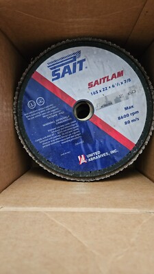 Set of 7 United Abrasives-SAIT 73760 6-1/2 by 7/8 Z60X SAITlam Flap ...