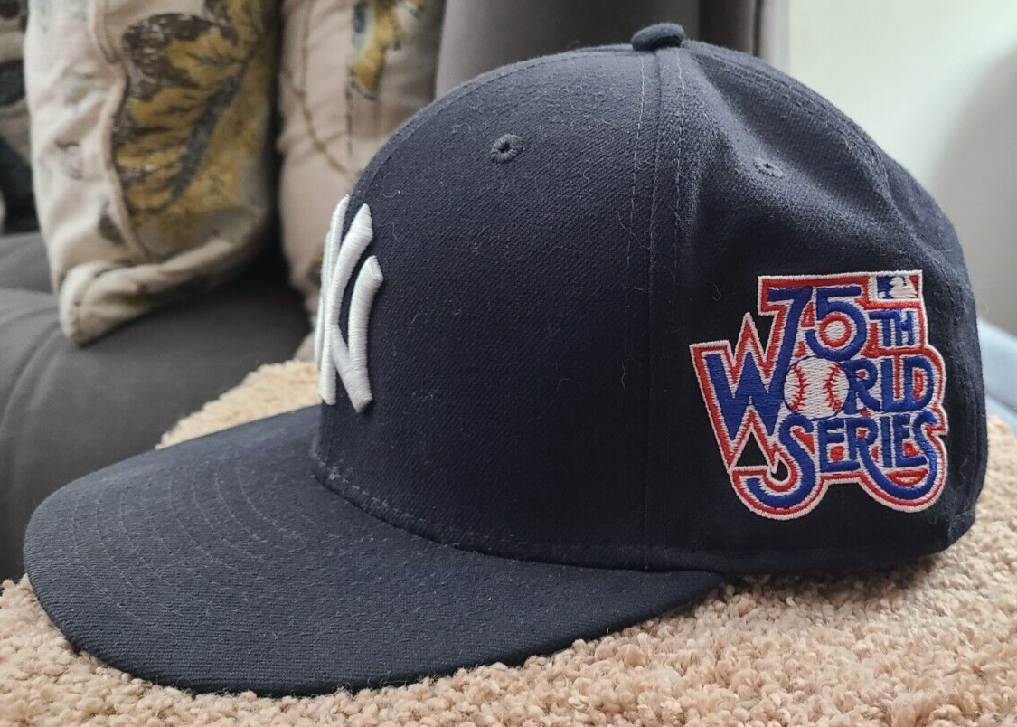 Vintage New Era Cooperstown New York Yankees 75th World Series fitted ...