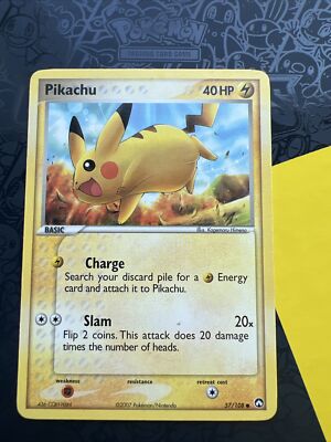 Pikachu 57/108 Pokemon Vintage Power Keepers Non Holo NM/LP 2007 | eBay