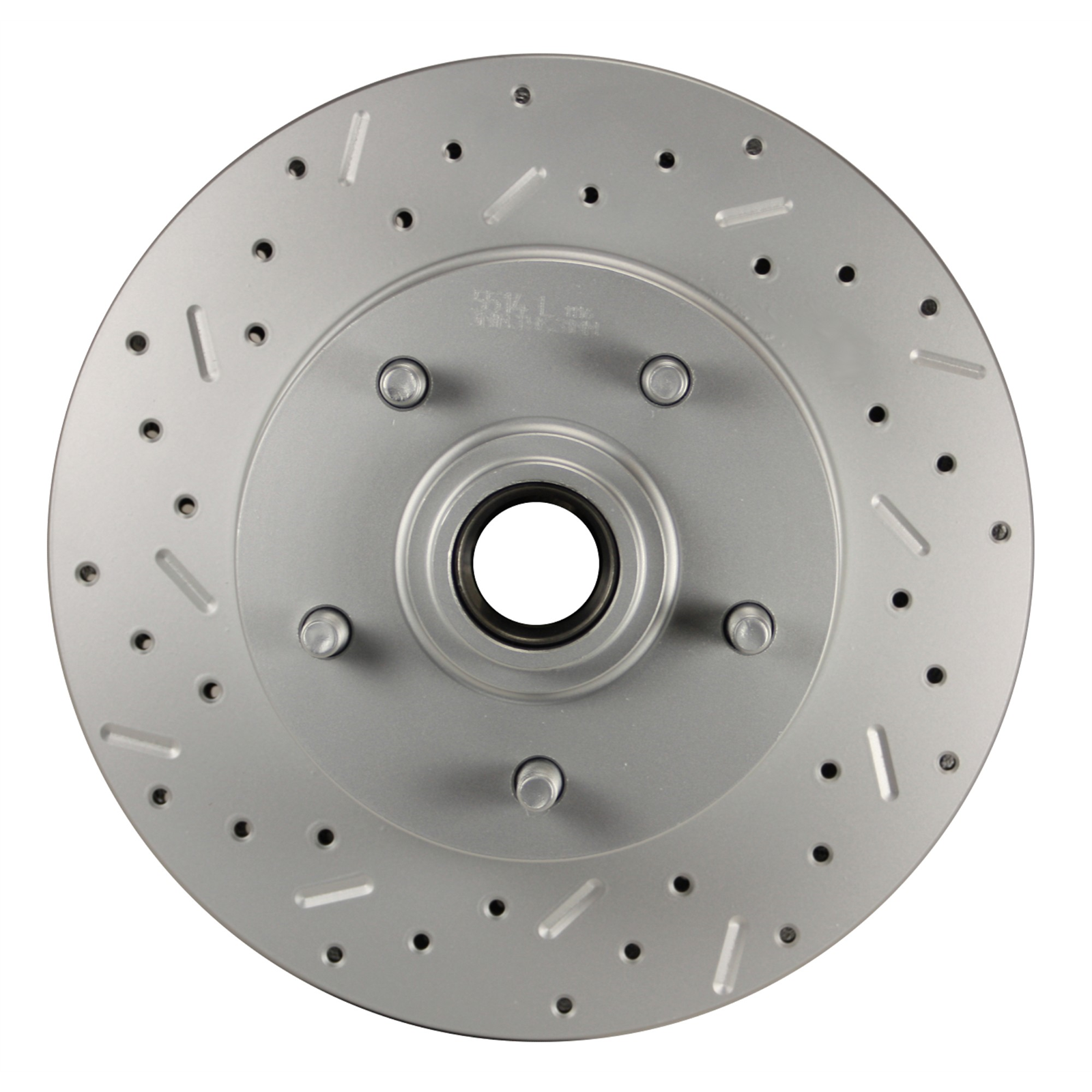 LEED Brakes -5514 LCDS Cross drilled slotted front rotor GM single ...